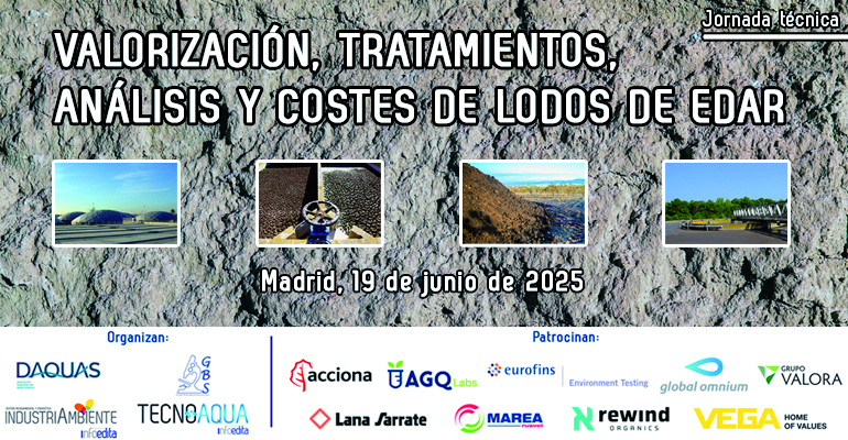 Jornada sobre valorización y tratamientos de lodos de EDAR - TecnoAqua