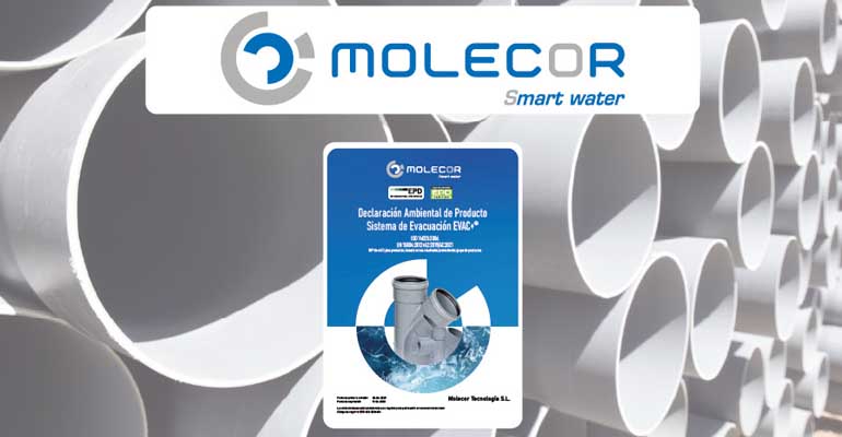 Molecor obtiene la Declaración Ambiental de Producto para su sistema de evacuación EVAC+ - TecnoAqua