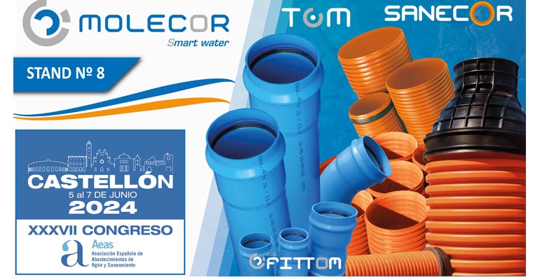 Molecor estará presente en el congreso AEAS - TecnoAqua